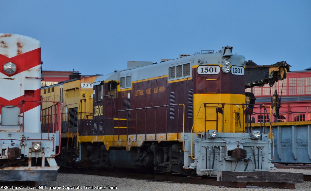 OHCR 1501 has been relettered to Central Ohio Railroad.